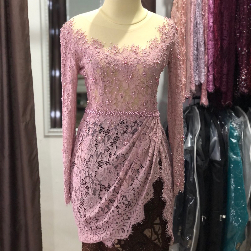 Sabrina Dusty Pink Luxury Modern Kebaya For Application/Invitation ...