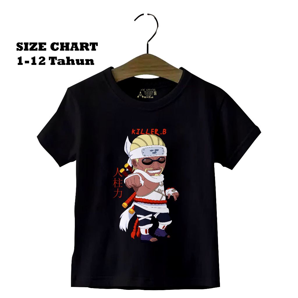 KATUN Killer B Character Naruto Anime T-shirt for Children Aged 2-12 ...
