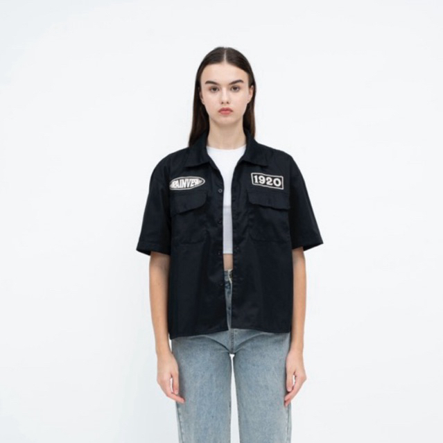 SS3 Rainver Custom Culture OG Black Boxy Work Shirt (UNISEX) | Shopee ...