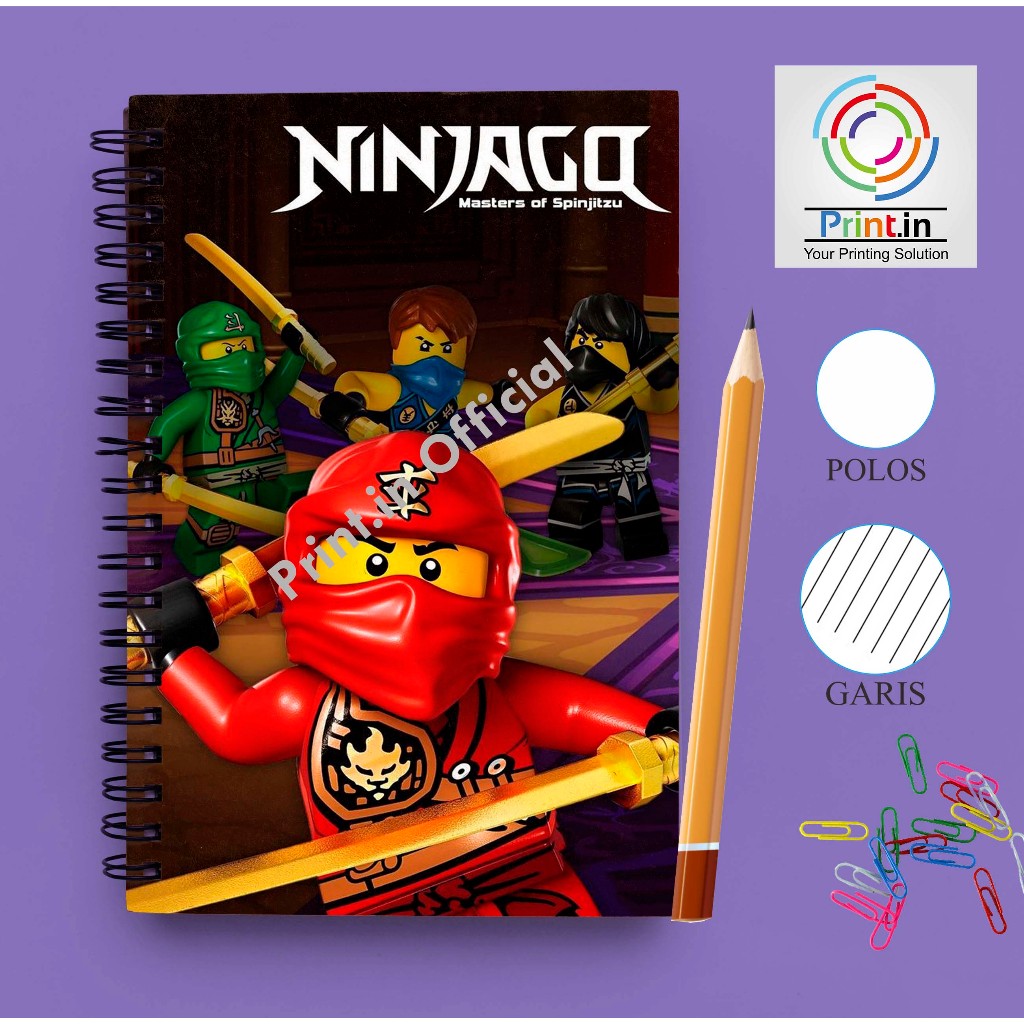 Ninjago A5 Spiral Notebook LINE/POLOS | Shopee Philippines