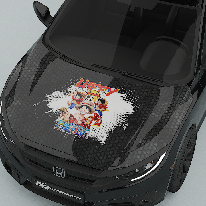 MESIN One PIECE ENGINE HOOD CAR STICKER | Shopee Philippines