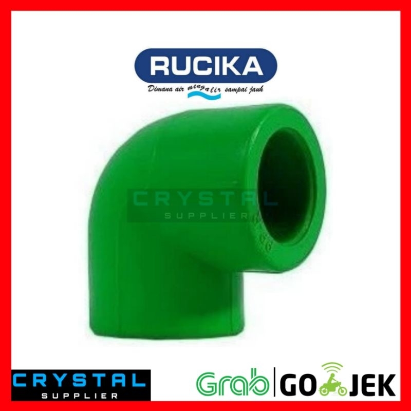 KNIE 90 PPR RUCIKA 3/4" inch / Green ELBOW Knee 90 degrees 25 mm | Shopee Philippines