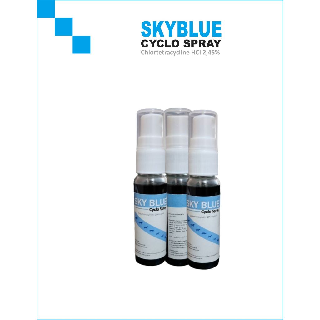 Sky Blue - Cyclo Spray Animal Wound Medicine | Shopee Philippines