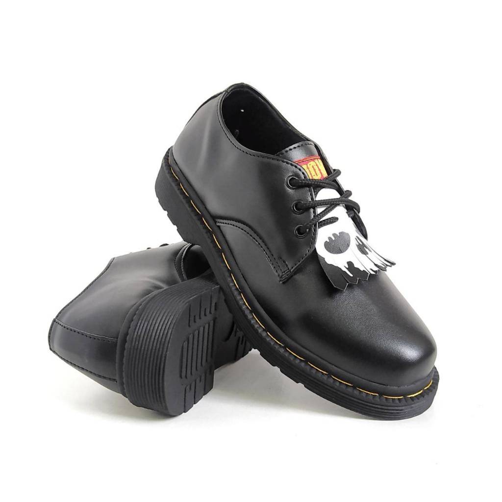 Dokmart Skull Black Formal Shoes Men's Work Loafers Series | Shopee ...