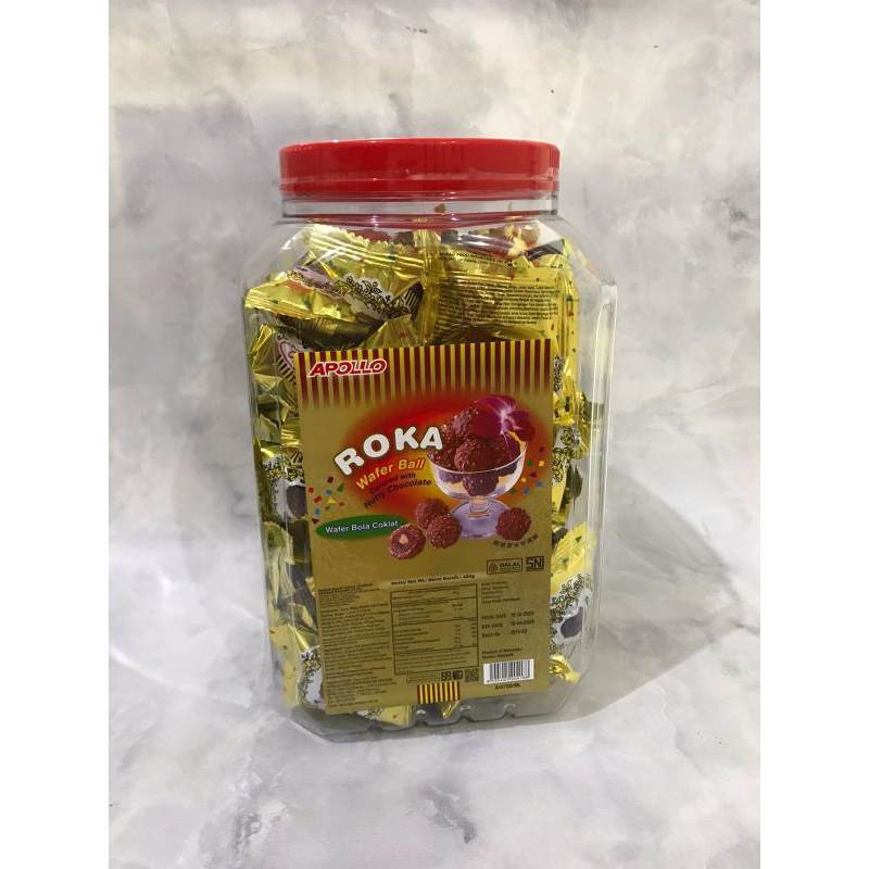 Roka WAFER BALL APOLO Jar ORIGINAL 420g | Shopee Philippines