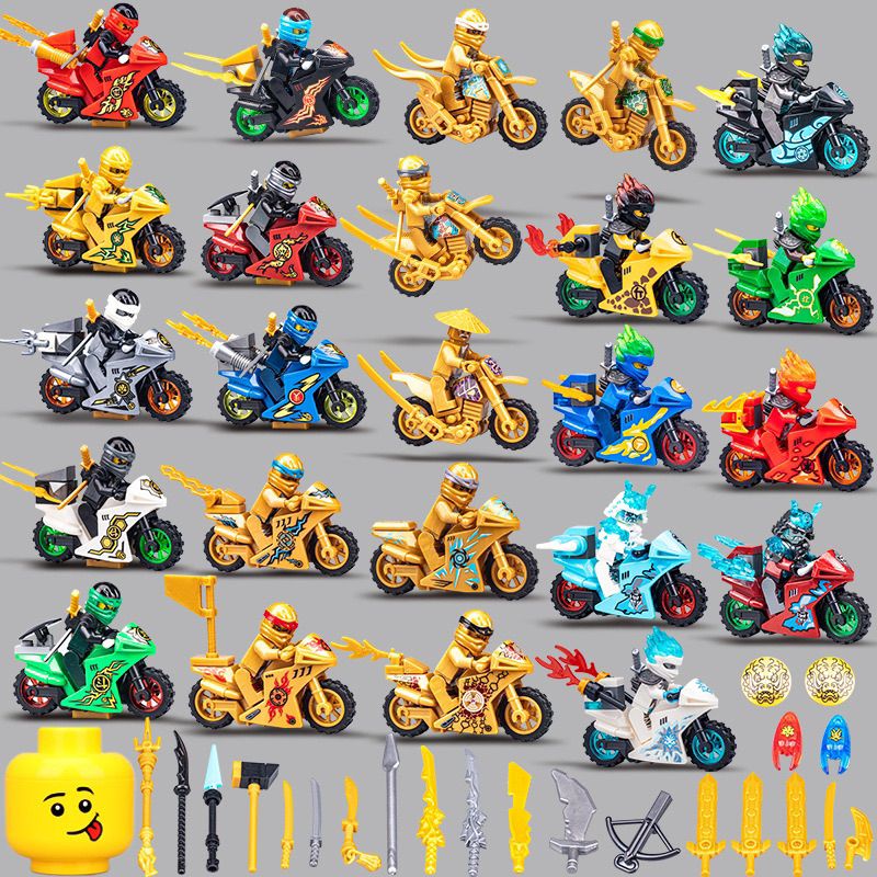 Ninjago building blocks for children, Ninjago motorbike, lloyd, Ninjago ...
