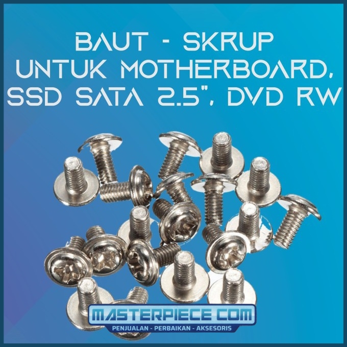 Mobo Motherboard Screw Bolts / Sata SSD Screws / DVD RW on PC Computers ...