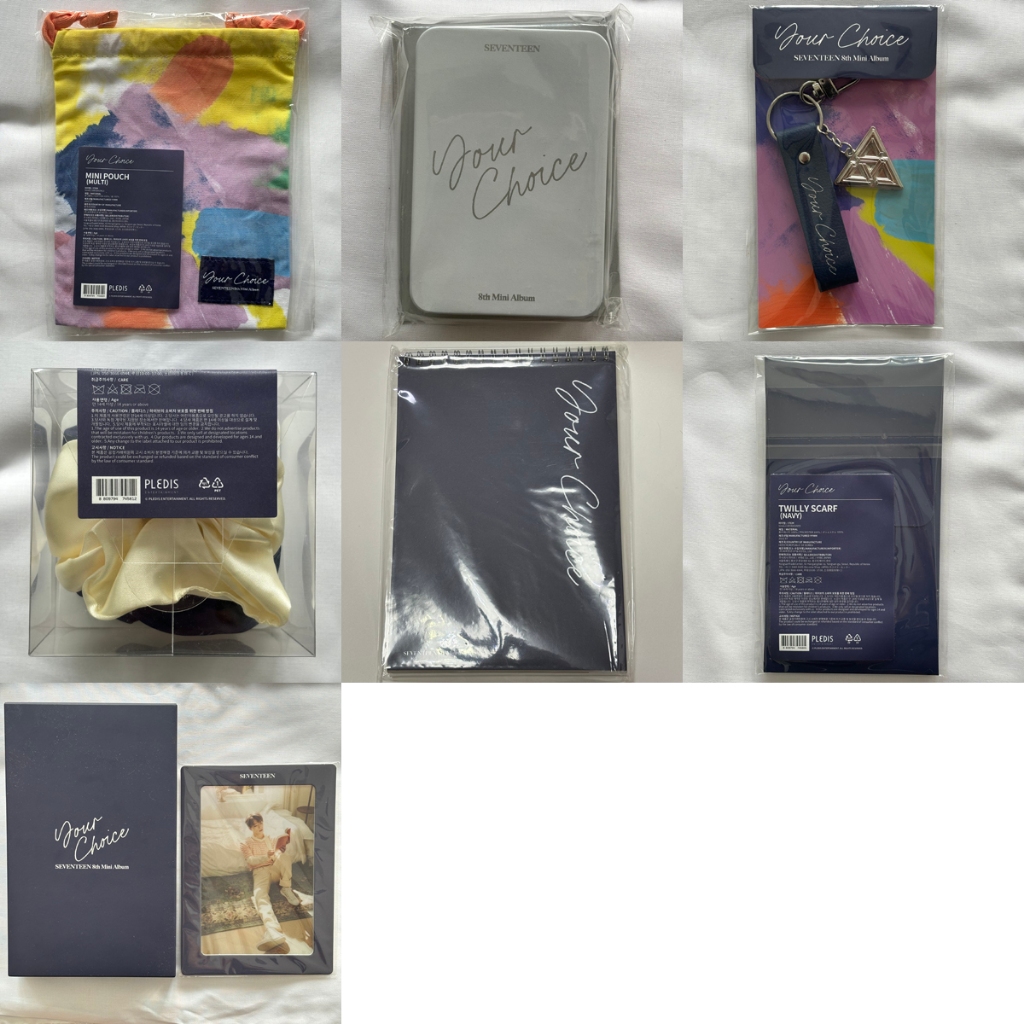 Seventeen SVT OFFICIAL MD MERCHANDISE YOUR CHOICE TWILLY SCARF MINI ...