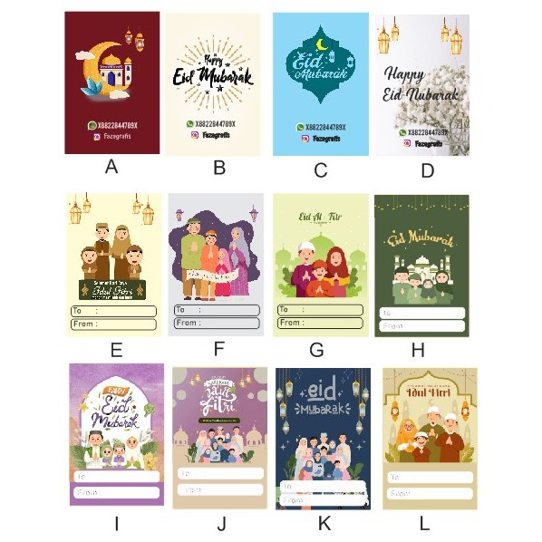 Eid hangtag/eid al-Fitr/eid mubarak/price tag/tag label | Shopee ...