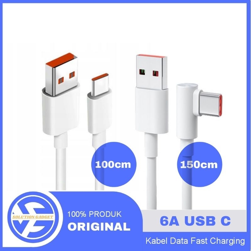 Xiaomi Turbo 6A Original Type C Turbo Charge Data Cable Fast Charging ...