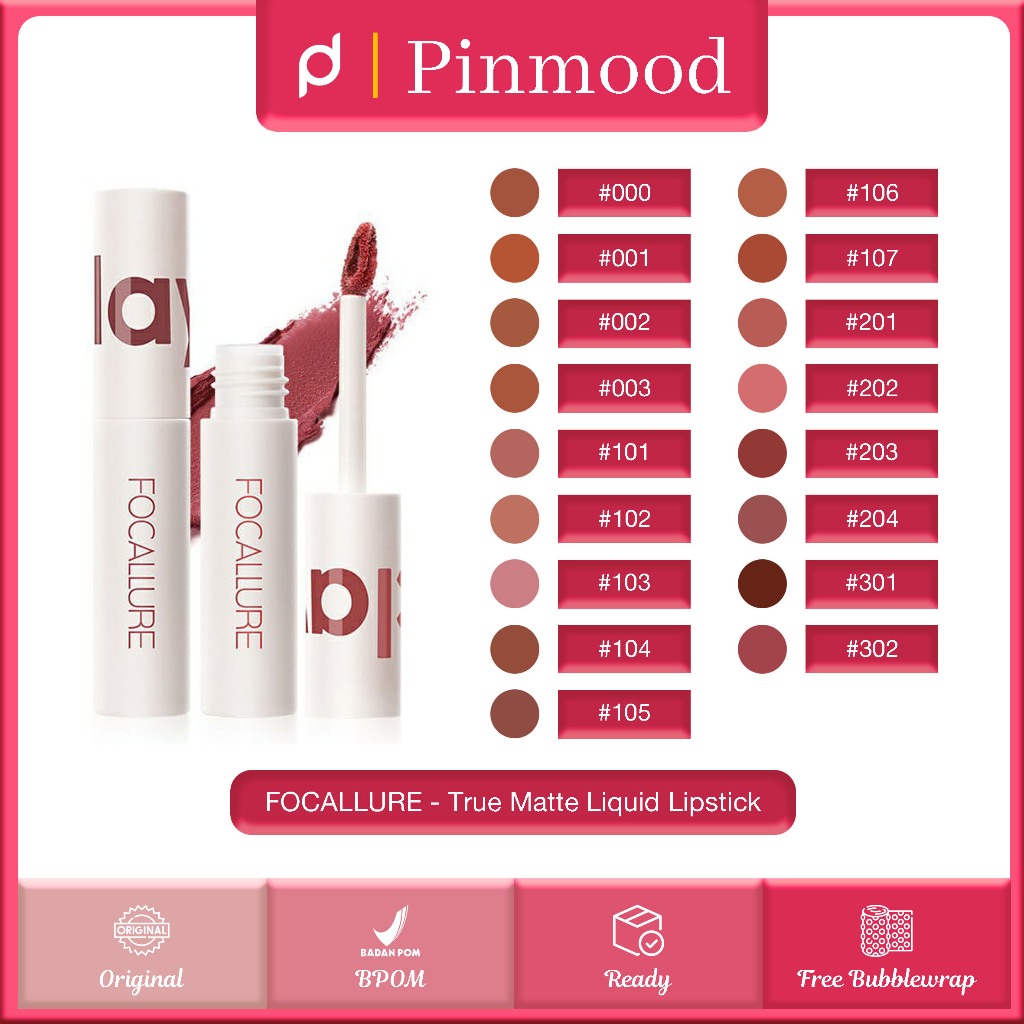 Focallure - TRUE Matte LIQUID LIPSTICK (FA-179) - JasmineMeetRose ...