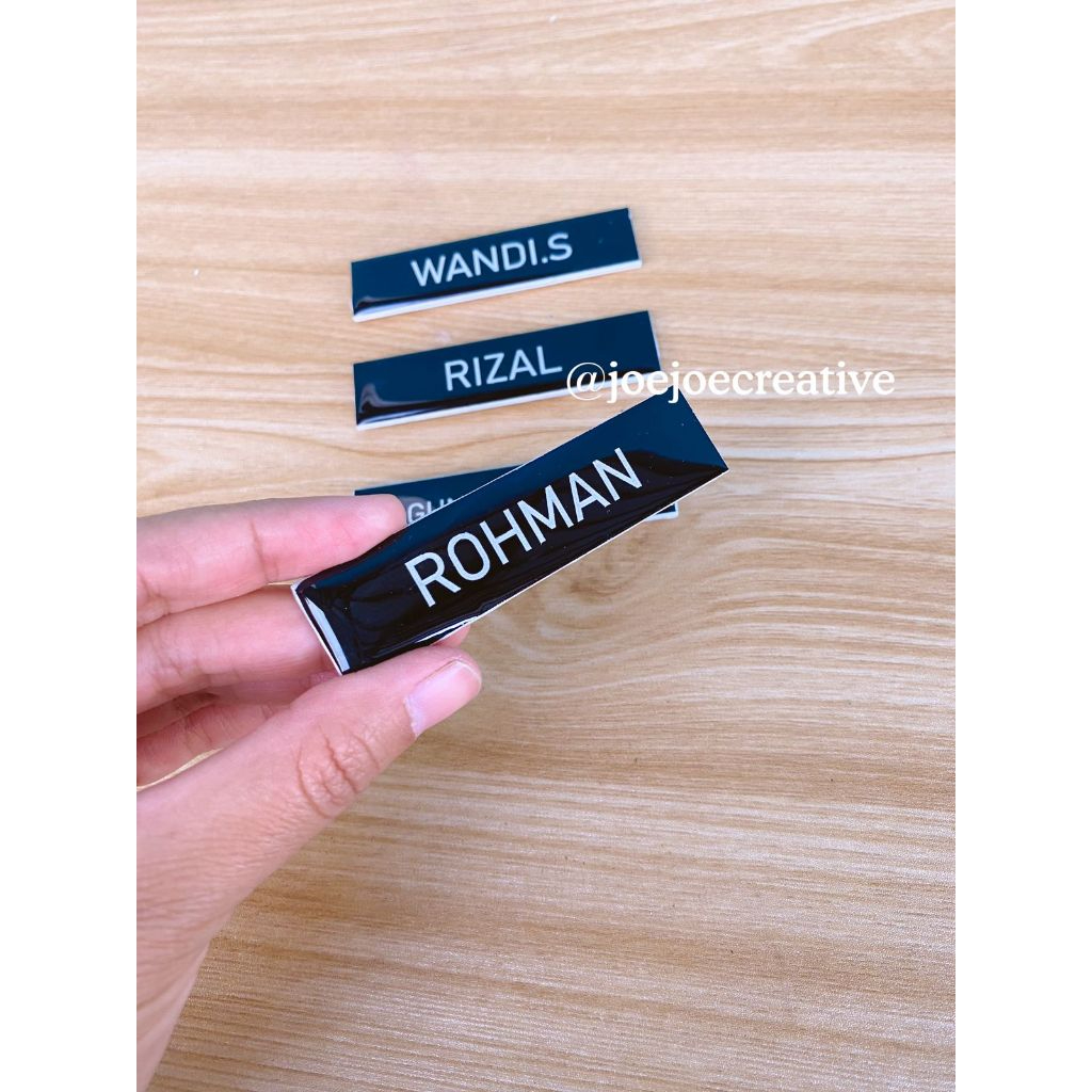Custom name tag chest name plate acrylic name tag magnetic name plate ...