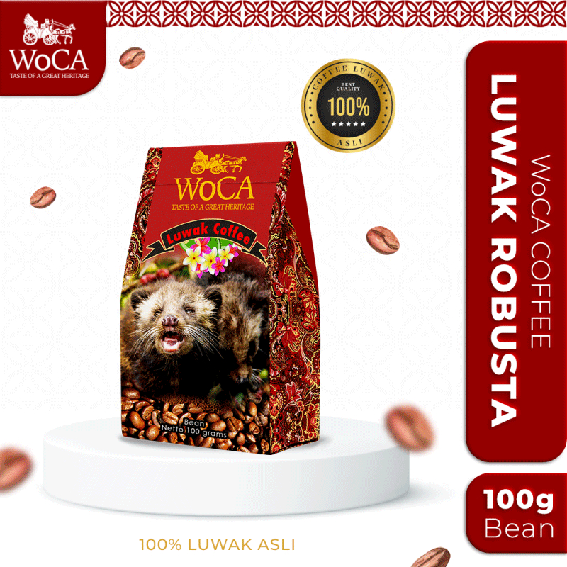 WoCA Luwak Robusta Coffee 100 grams beans | Shopee Philippines