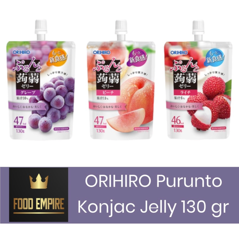 ORIHIRO Purunto Konjac Jelly 130 gr | Konyaku Fruit Jelly Drink Japan ...