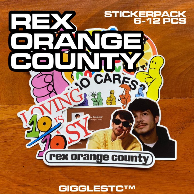 Rex ORANGE COUNTY Sticker Pack | Shopee Philippines