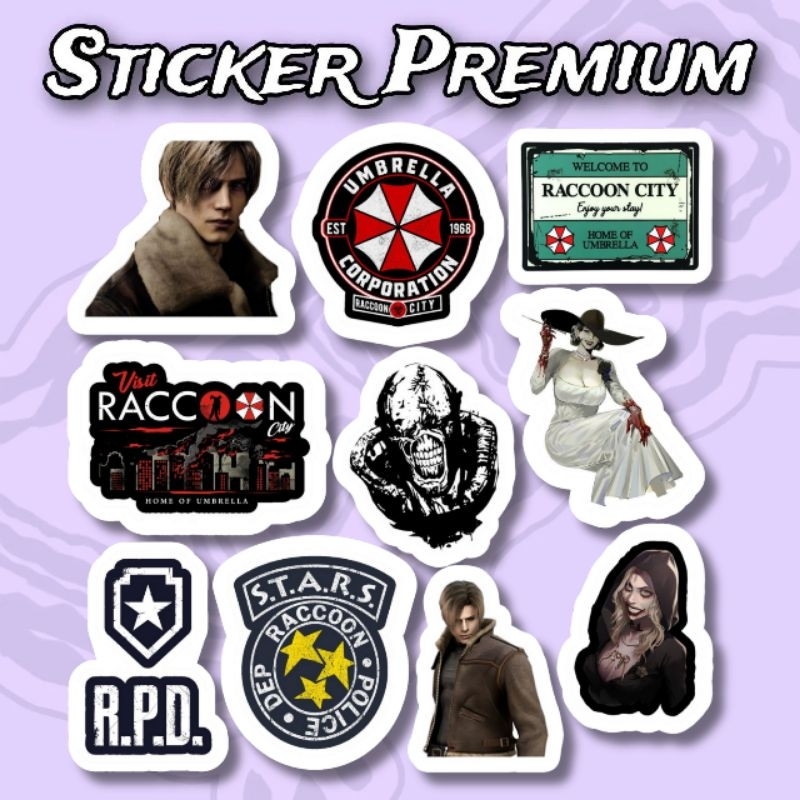 Resident Evil Pack 10pcs Premium Waterproof Sticker | Shopee Philippines