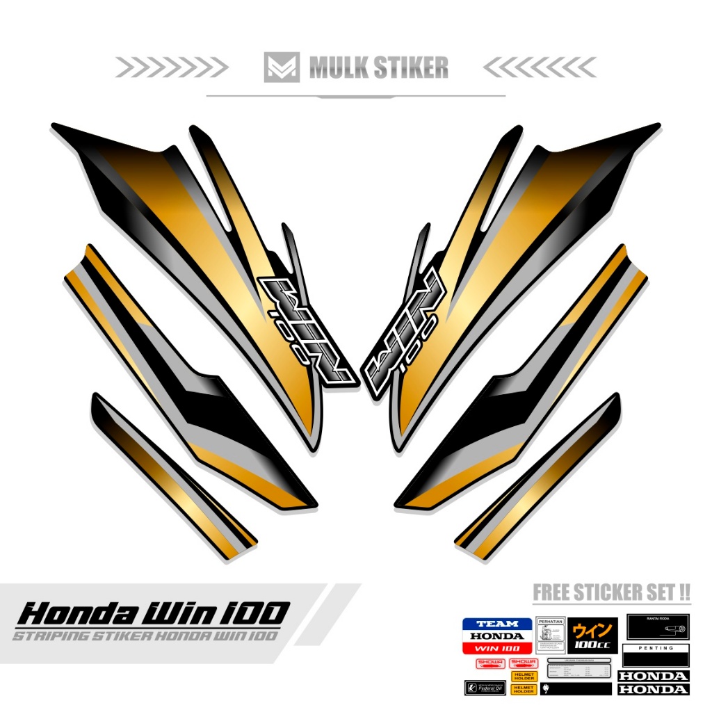 Striping HONDA WIN / MTF 86 / STICKER WIN 100 / STICKERS WIN / STICKERS ...