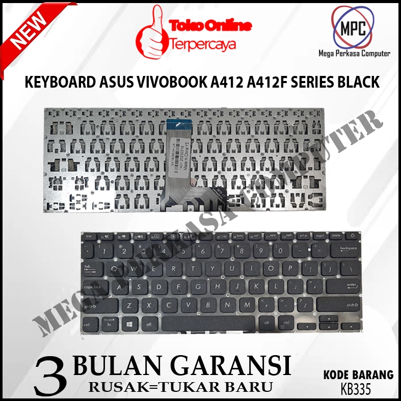 Asus VIVOBOOK 14 A412 A412D A412F BLACK Keyboard | Shopee Philippines
