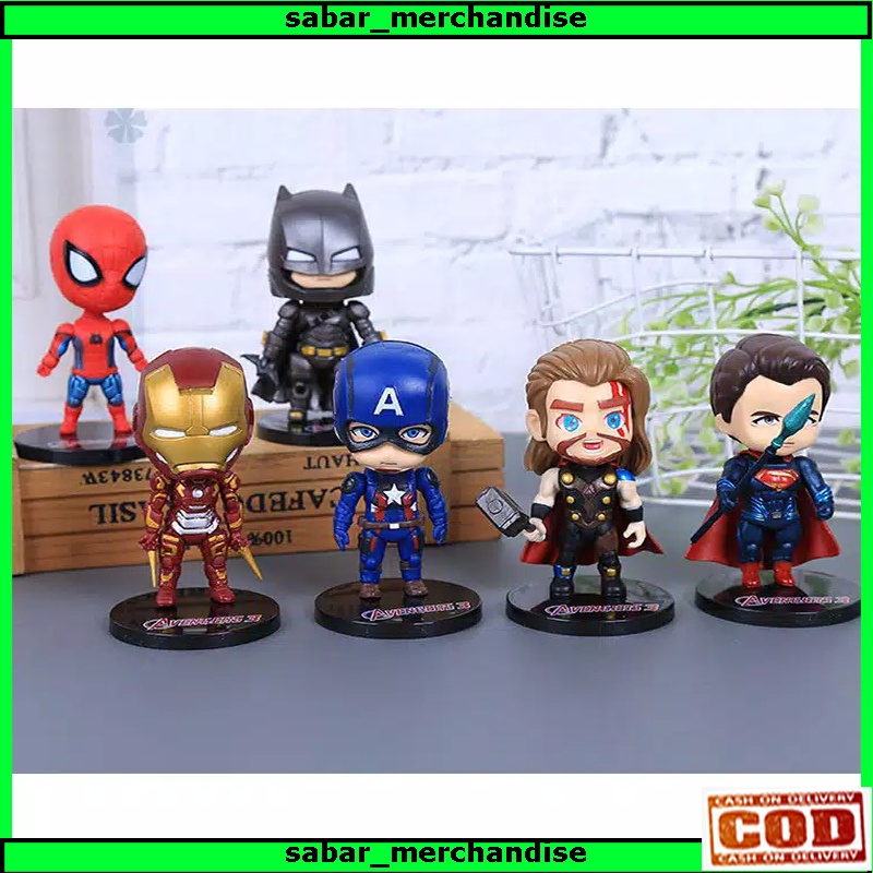Action FIGURE AVENGERS ENDGAME MARVEL pvc / avanger cake Topper ...
