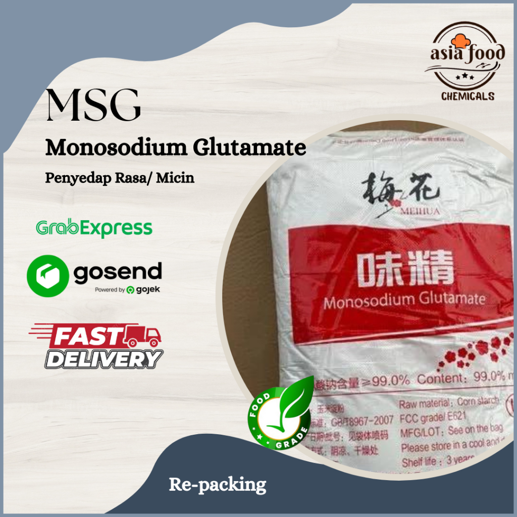 Monosodium Glutamate - MSG Powder/Micin Meihua/500 gr/250 gr | Shopee ...