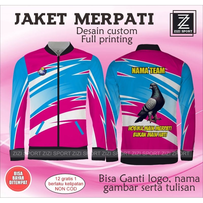 Printed pigeon jacket | Shopee Philippines