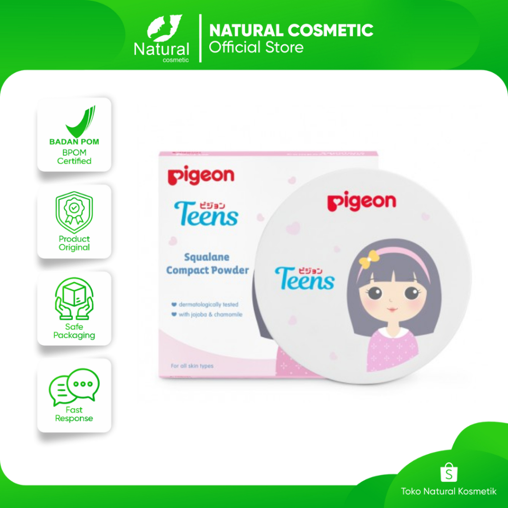 Pigeon Teens Compact Powder Natural Look 14 gr | Shopee Philippines