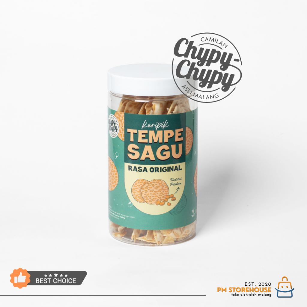 Malang Sago Tempe Chips Original Chypy Flavor - Toples Packaging ...