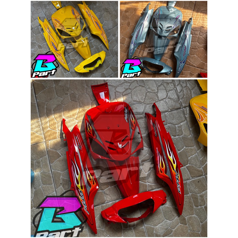 Full Body Body Motor Mio Sporty blue salted egg Full Set body Yamaha ...