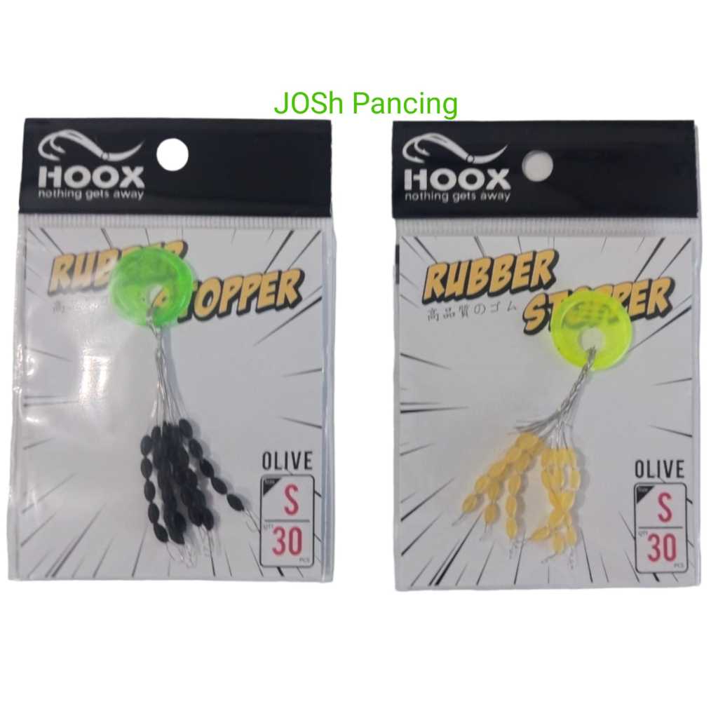 Hoox fishing Stopper contains 30 TOP quality round and long rubber ...