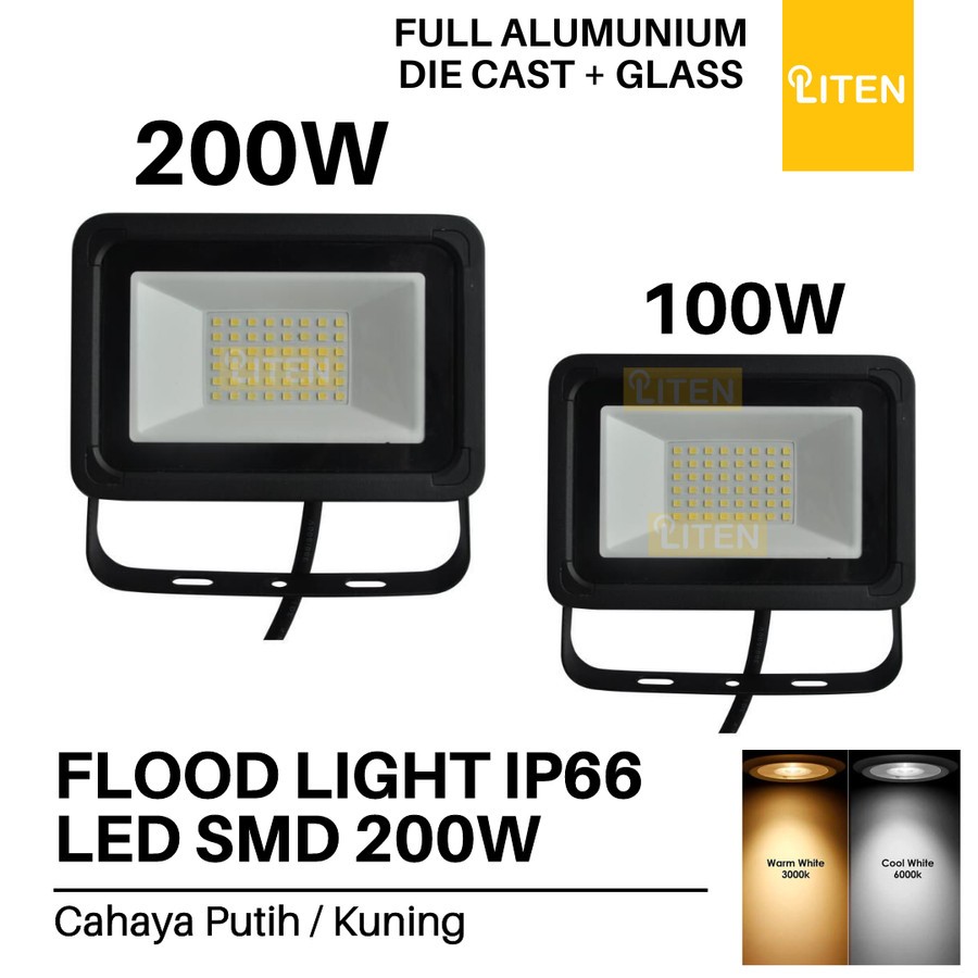 200w LED Spotlight Flood light Floodlight 100W SMD IP66 shooting ...