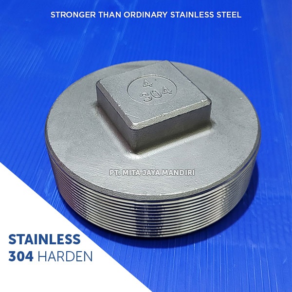 Square Plug 4" End Cap Dop 4 inch Stainless Steel Pipe Cover SS 304 ...