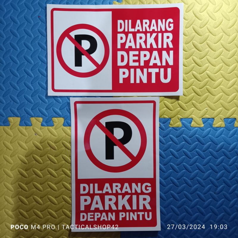 No Parking Sign Sticker | Shopee Philippines