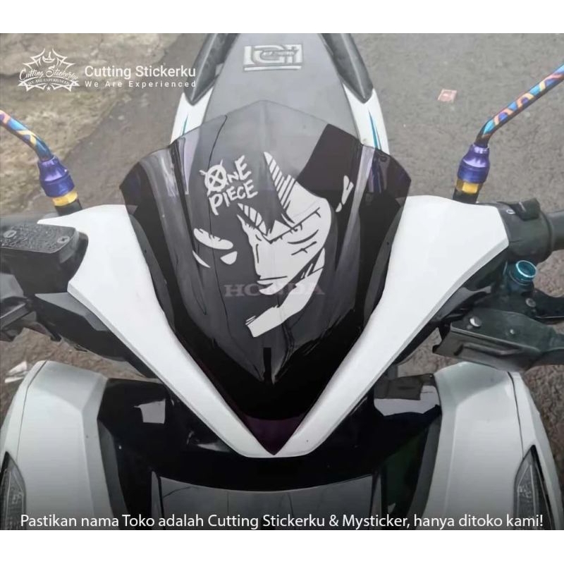 The Luffy's one piece cutting sticker, size 25x20 cm | Shopee Philippines