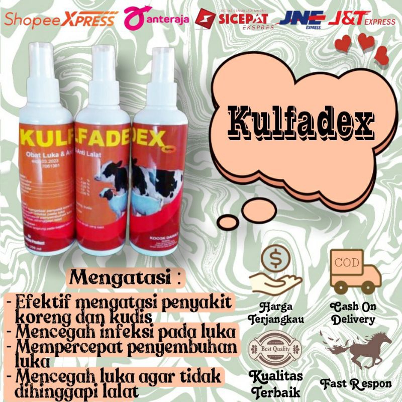 Kulfadex Spray 250ml Wound & Anti-Fly Medicine in Farm Animals | Shopee ...