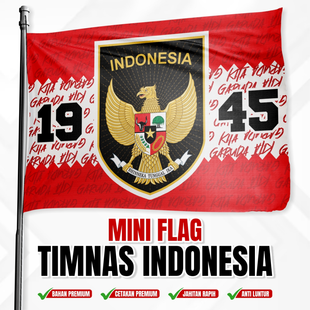 Garuda ULTRAS GARUDA TIMNAS INDONESIAN TIMAS FLAG + FREE STICKERS ...