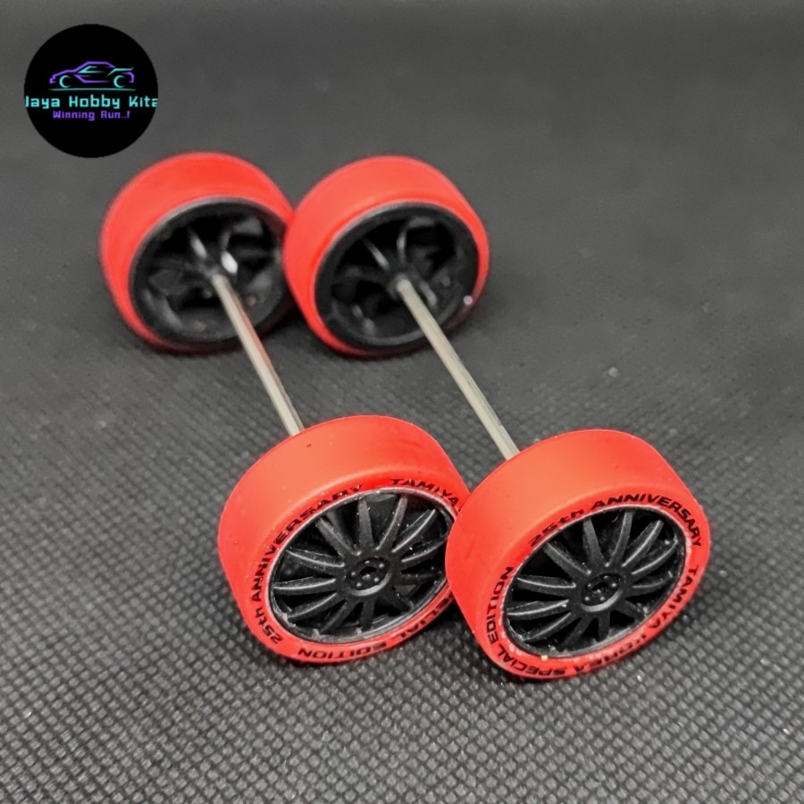 MERAH Tamiya Tire Side Damper Spec Kejurrnas IDC Red Avante Red Rim ...