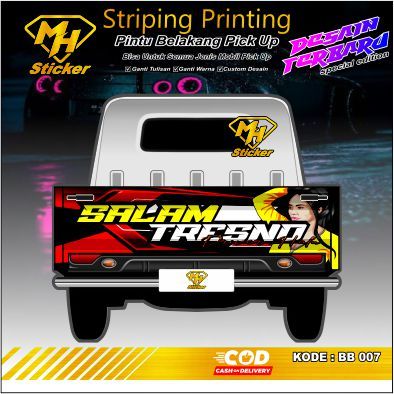 Granmax PICK UP Rear Tailgate Sticker Decal, L300, Carry New, TS120 ...