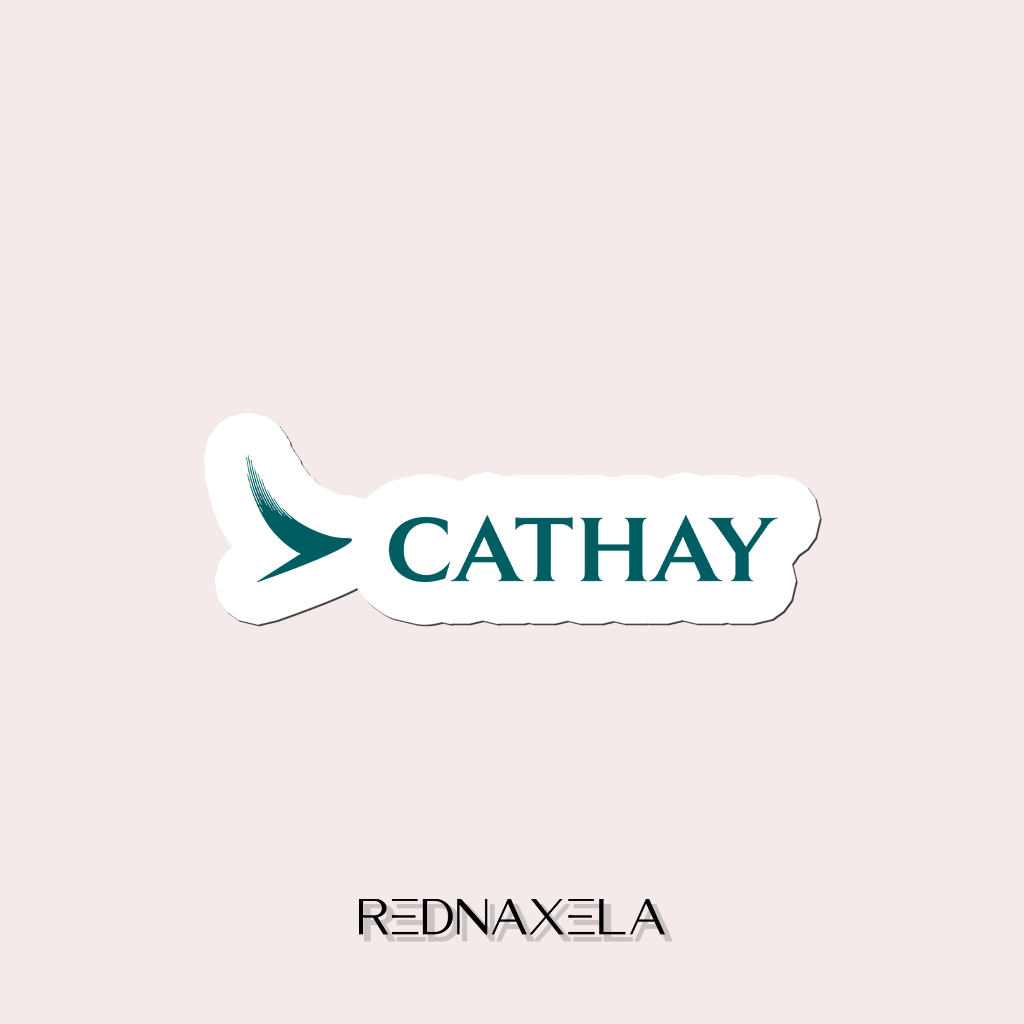 Vinyl Cathay Pacific Sticker Outdoor Suitcase Sticker Waterproof ...