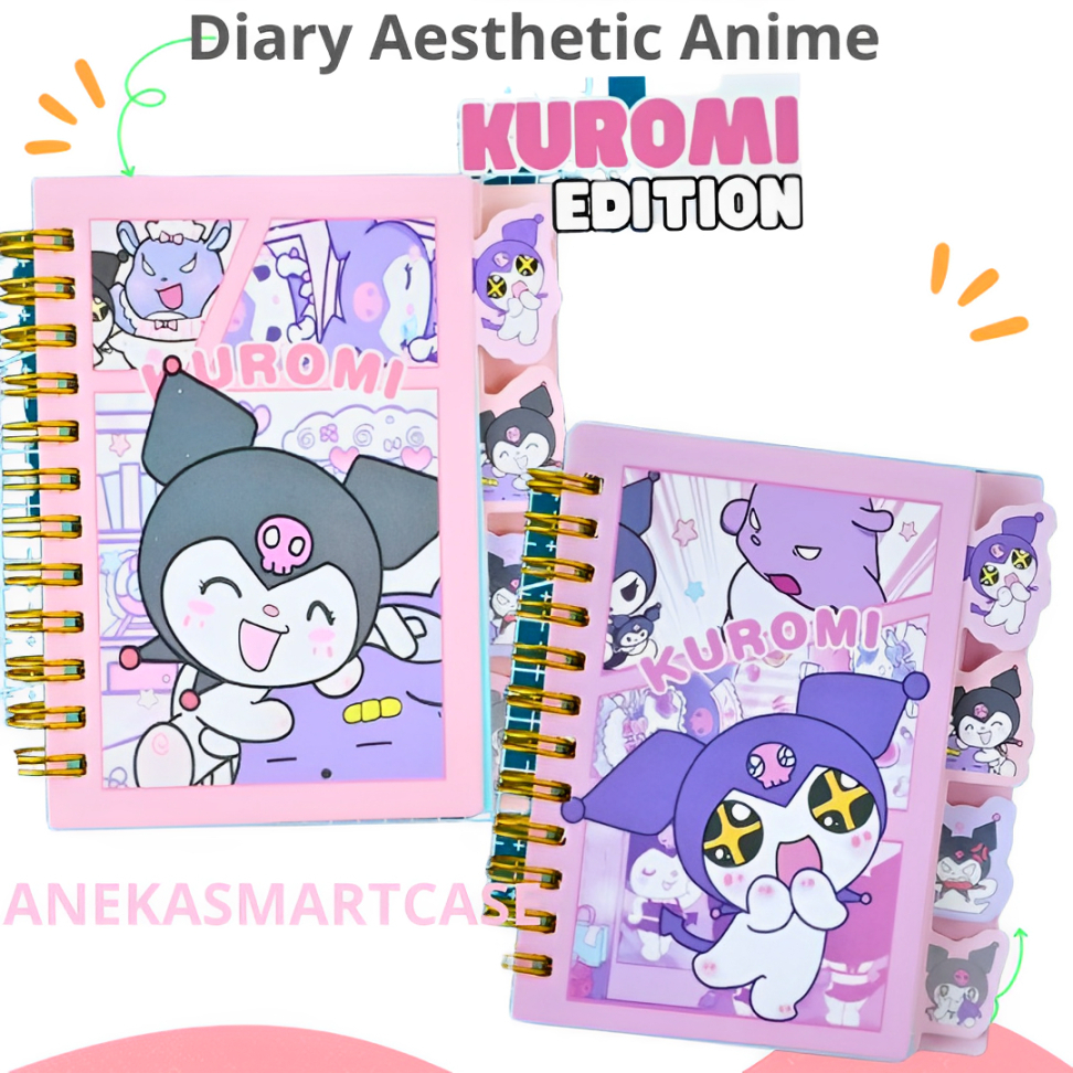[ANEKA] A7 KUROMI Cartoon Writing Book Contains 50 Sheets and 2 in 1 ...