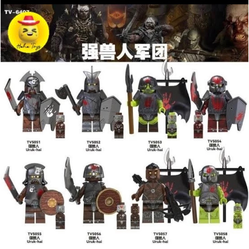 Lord of the ring Orc block brick Toy | Shopee Philippines