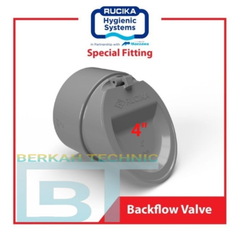 Rucika BACKFLOW VALVE 4 INCH ANTI RATS, COCKROACHES, CATTER | Shopee ...
