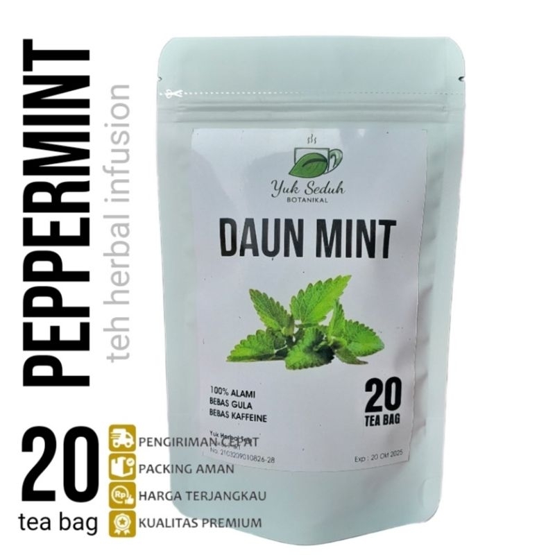 Mint Leaf Tea (PEPPERMINT) Contains 20 Tea Bags | Shopee Philippines