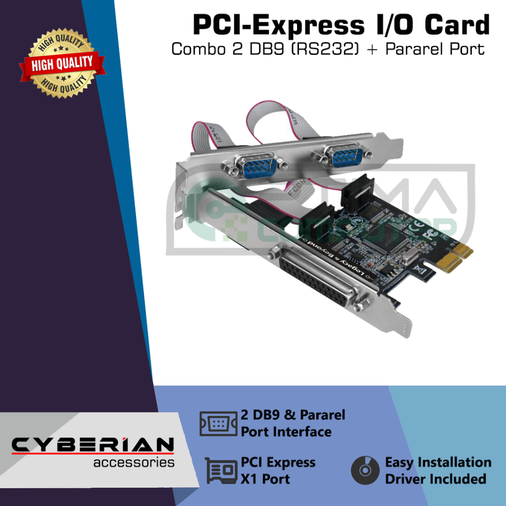 Pci-express I/O Card Combo Serial RS232 Port & Parallel Port | Shopee ...