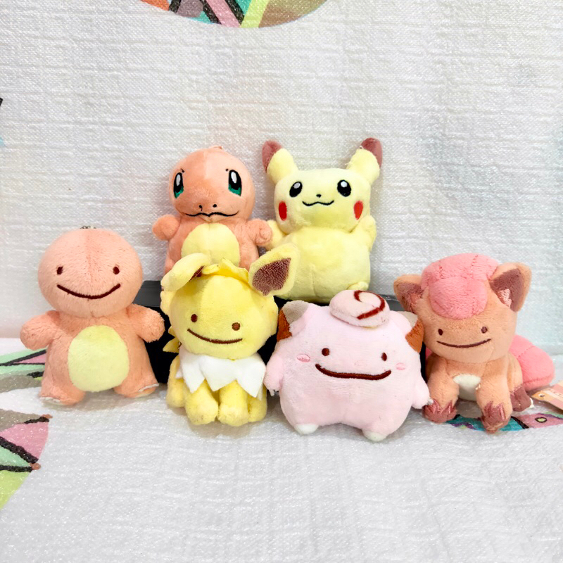 Pokemon Center Transform Ditto Keychain Doll Plush Henshin Metamon ...