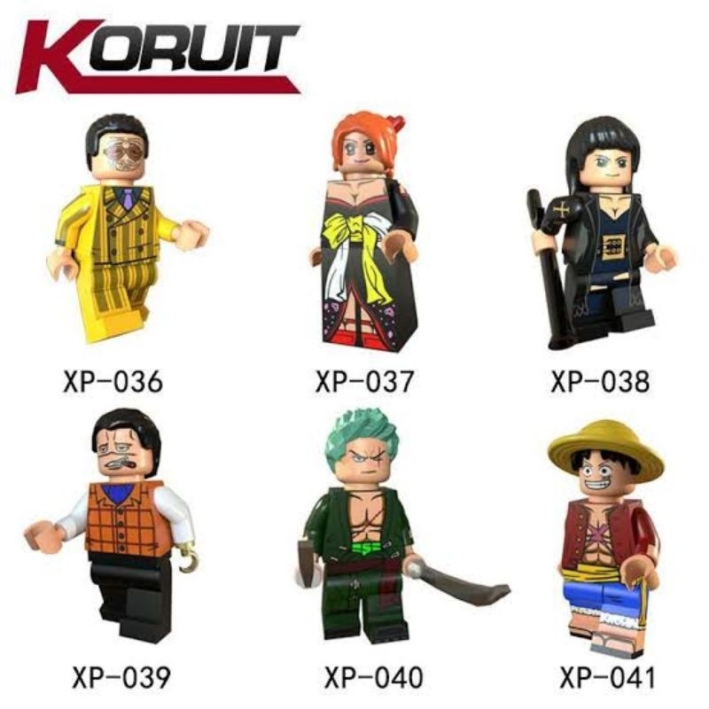 One piece luffy garp zoro sanji block Toy 2 block brick | Shopee ...