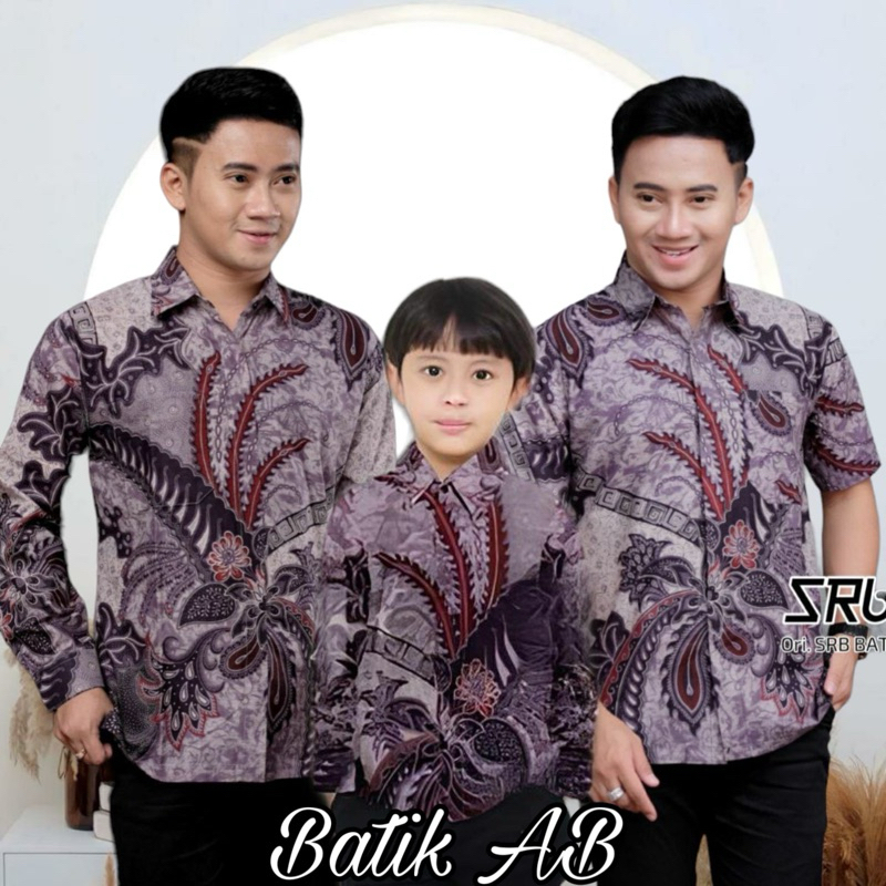UNGU Latest Batik Couple - Father's Batik Couple Shirt and Boy's Batik ...