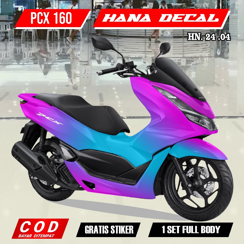 Newest Decal Sticker Honda PCX 160 Full body - New Sticker with ...