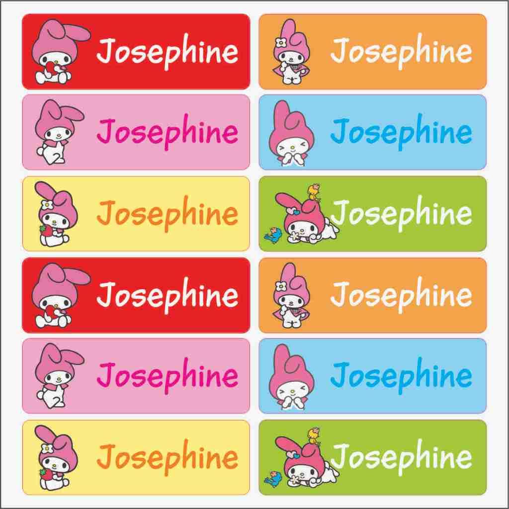 Waterproof My Melody Vinyl Name Label | Shopee Philippines