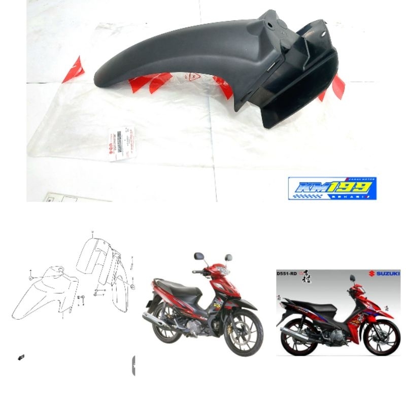 Suzuki Shogun 125 FL Axelo Original SGP Front Rear Fender Fender ...