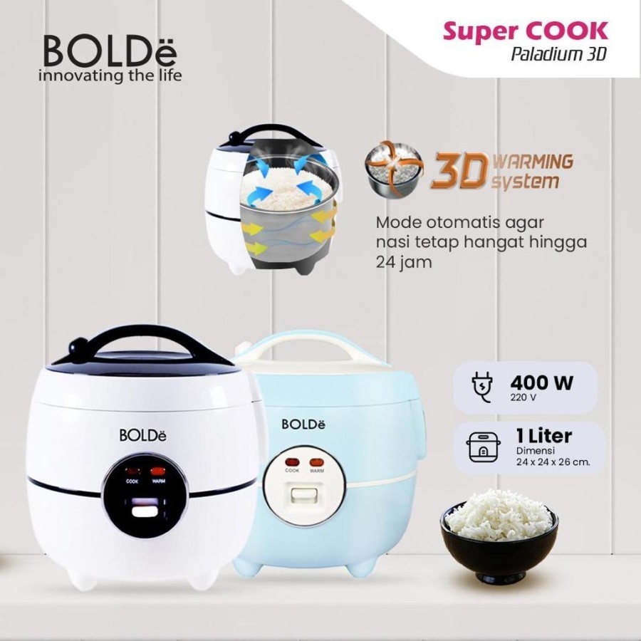 Magic Com Super Cook Bolde Palladium Eco 3D Rice Cooker 1L Rice Cooker ...